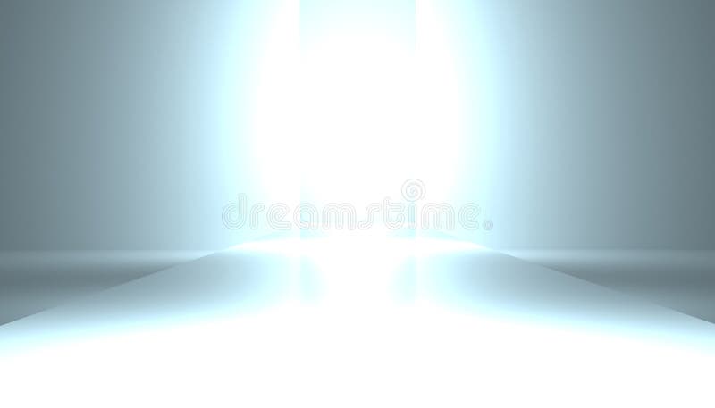 Gates of Heaven that Radiate White Light Stock Illustration ...