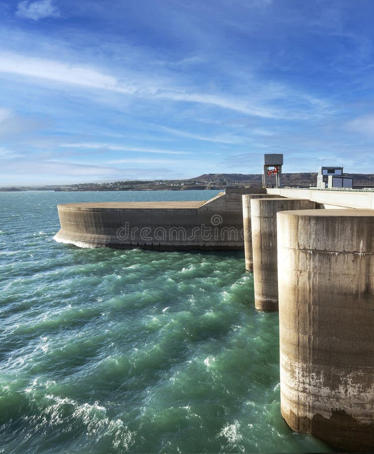 Gates of a Hydroelectric Dam Stock Photo - Image of foam, argentina ...