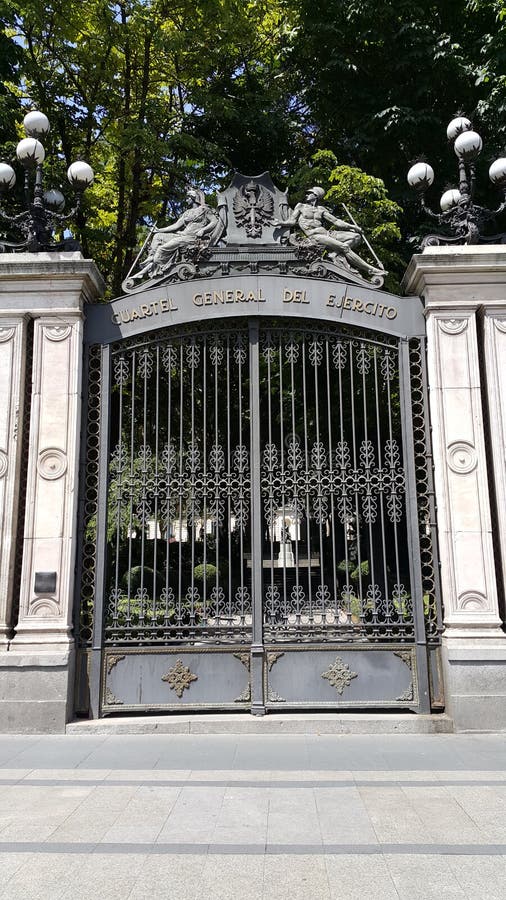 Gates in Madrid editorial stock photo. Image of travel - 94150213