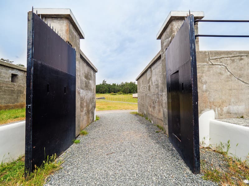 Gates of an Old Military Fort Stock Image - Image of history ...