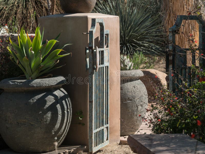 Southwest garden gates stock photo. Image of enter, green - 174352634