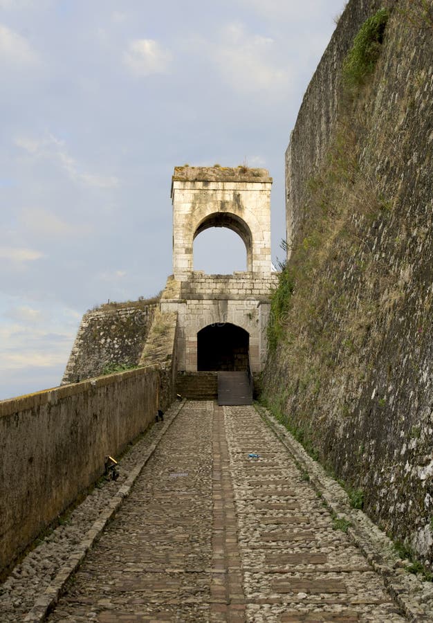 Gates to the fort stock image. Image of arch, ancient - 60327797