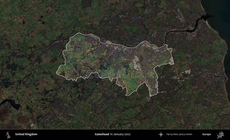 Gateshead Highlighted, United Kingdom. Sentinel. January 2022 Stock ...