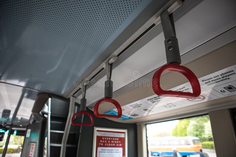 Inside of Bus with Passengers at Nokonoshima Island in Fukuoka, Japan ...