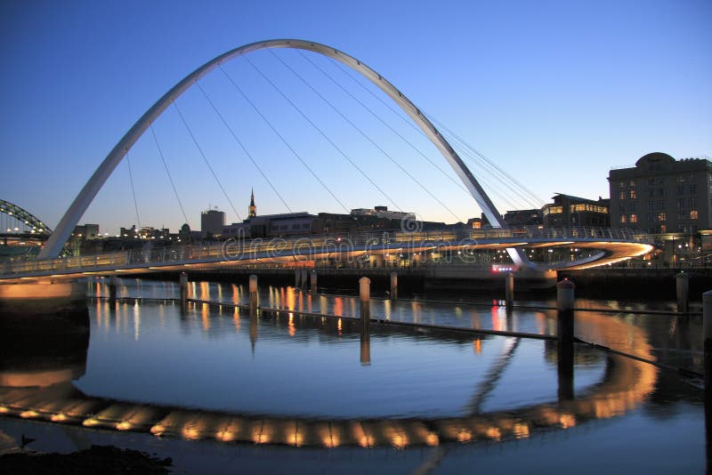 Millennium Bridge Manchester from Inside Editorial Photo - Image of ...