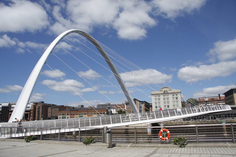 Millennium Bridge Manchester from Inside Editorial Photo - Image of ...