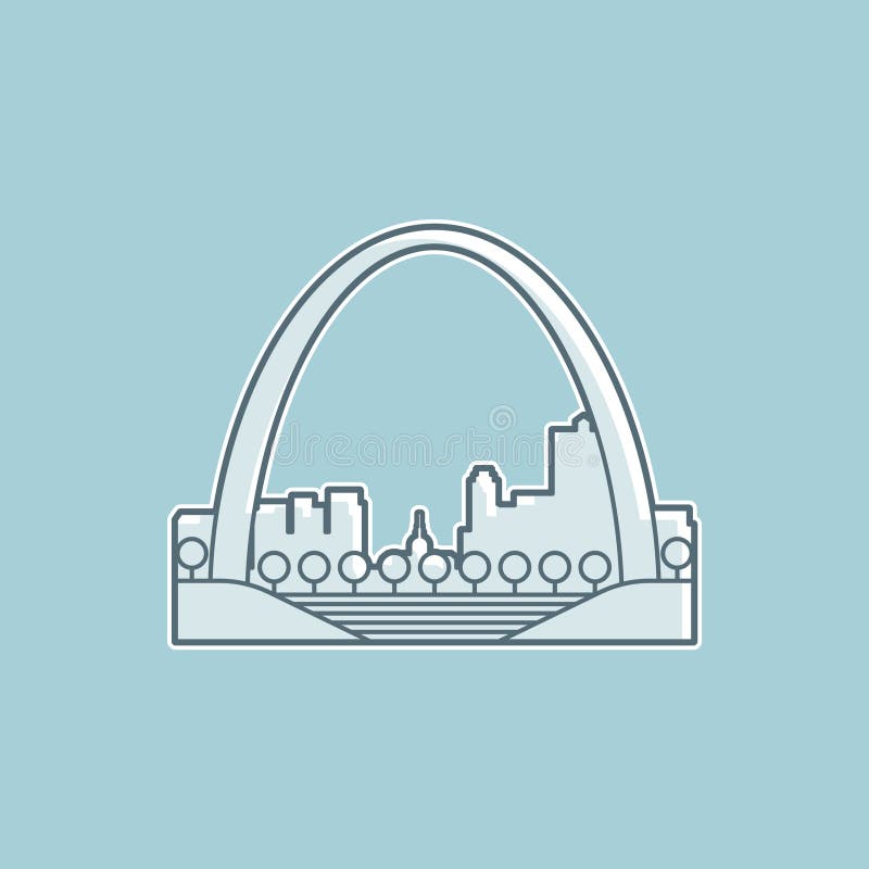 Gateway Arch Stock Illustrations – 1,672 Gateway Arch Stock ...