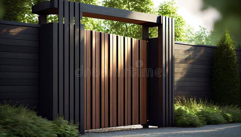 Gateway Background stock image. Image of grass, wooden - 273241341