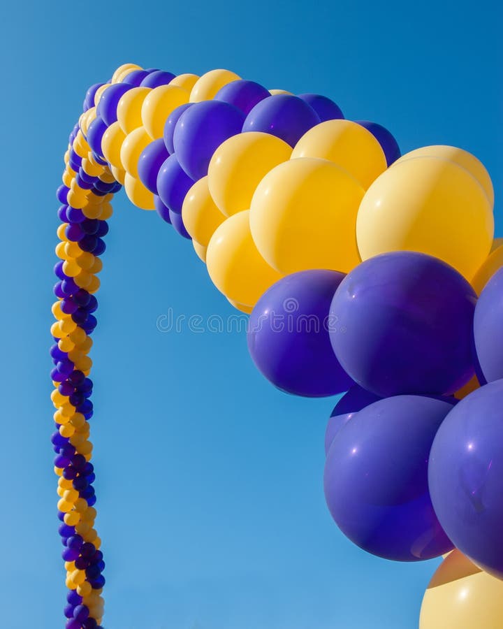 Balloon Arch Purple Gold Stock Photos - Free & Royalty-Free Stock ...
