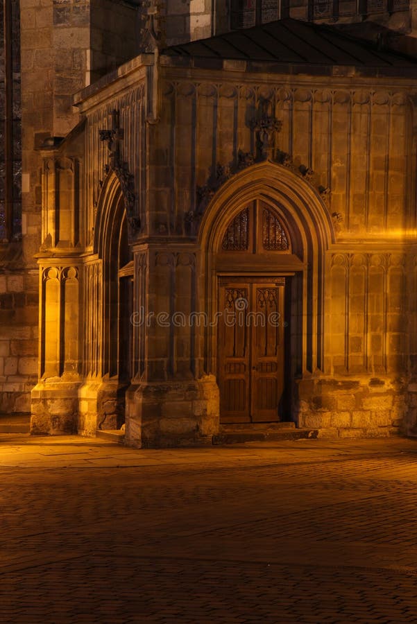 Gateway church at night stock image. Image of church - 44695967