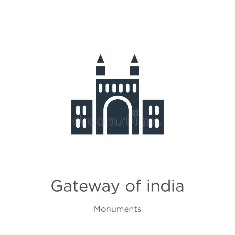 Gateway of India Icon Vector. Trendy Flat Gateway of India Icon from ...