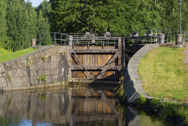 The Gateway of the Old Part of the Saimaa Canal Stock Photo - Image of ...