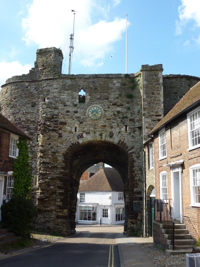 Gateway into Rye stock photo. Image of stone, castle - 15608942
