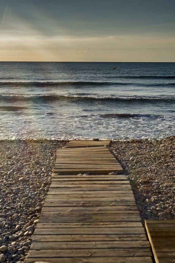 Gateway to the beach stock photo. Image of mediterranean - 60283278