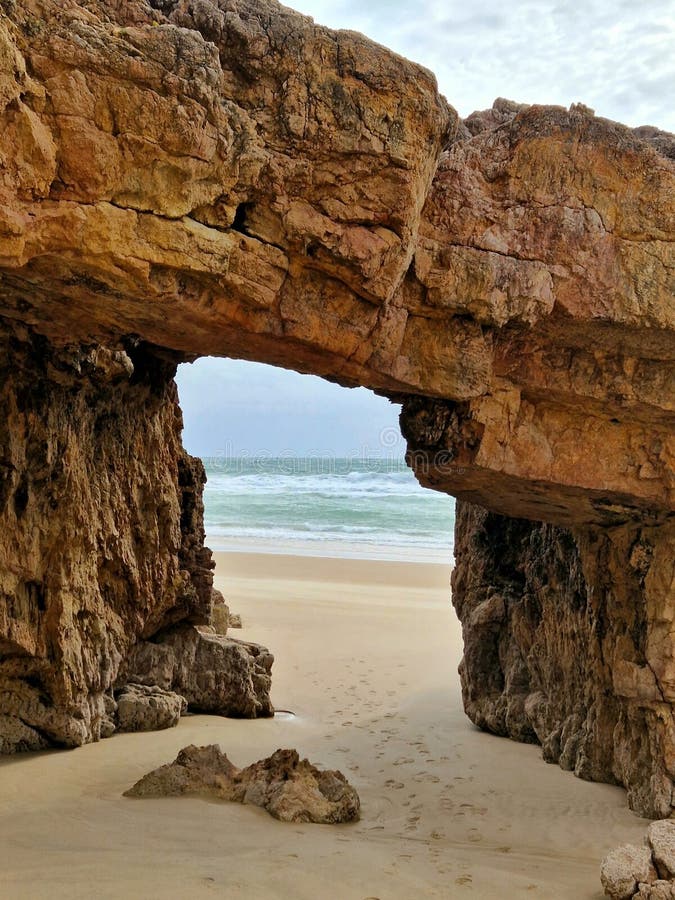 The Gateway To the Great and Wild Open Ocean Stock Image - Image of ...