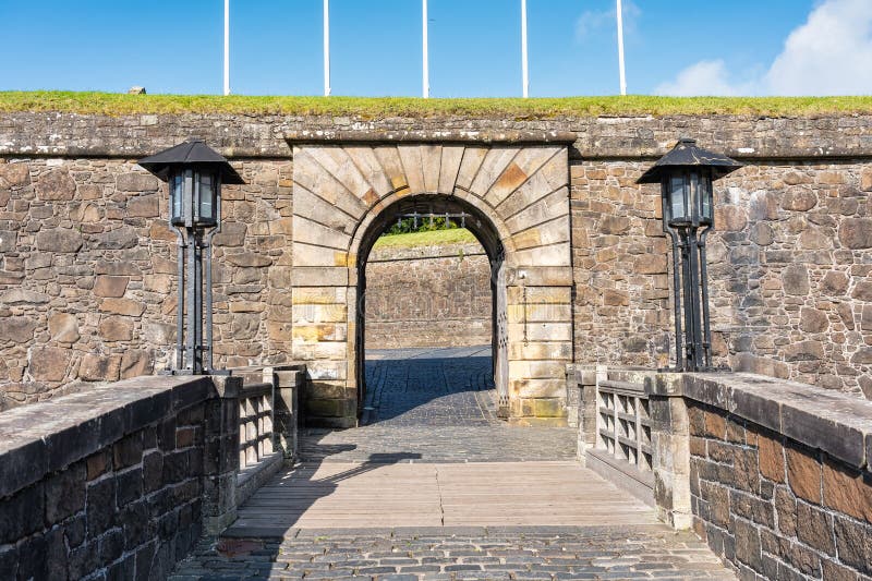 Gateway To Medieval Stirling Castle in the Scottish Highlands. Stock ...