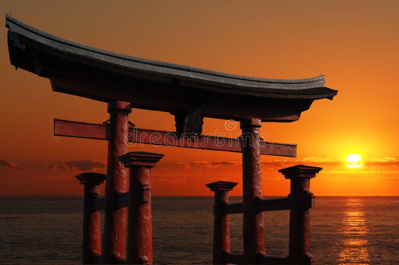 Gateway to the Orient stock image. Image of japanese, religion - 3752909