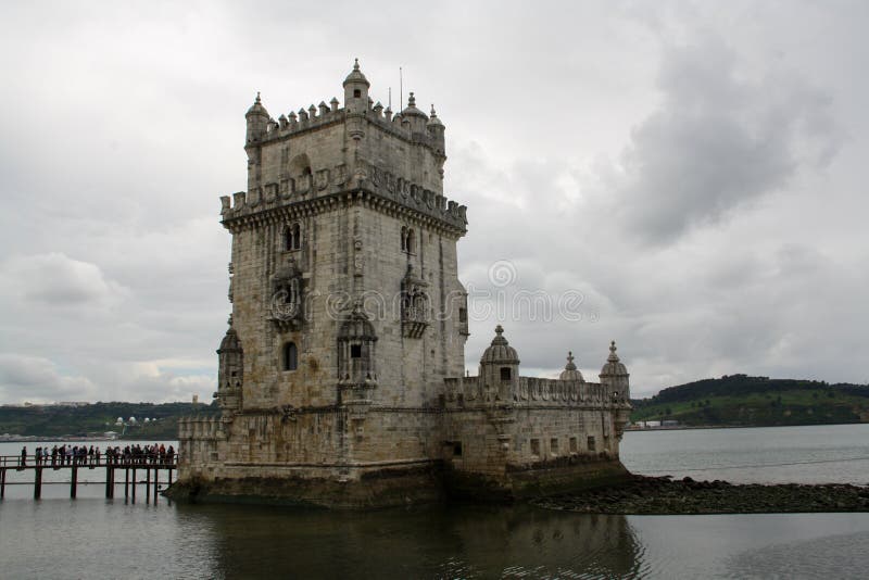 The Gateway Torre De Belem in Lisbon, Portugal Stock Image - Image of ...