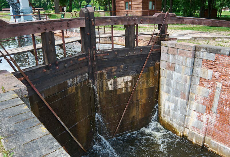 Gateways Sluice & X28;locks& X29; Stock Photo - Image of cloud ...