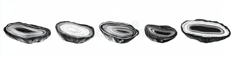 Gathering of Distinctive Mineral Examples Illustrating an Array of ...