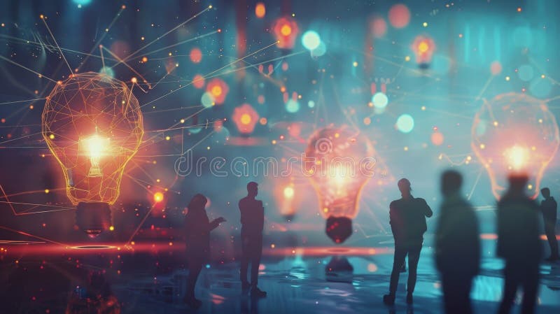 The Gathering of Minds: a Unity of Knowledge and Ideas Stock ...