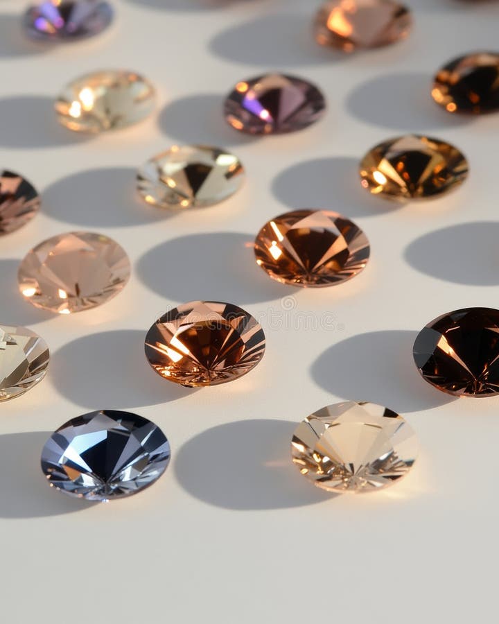 A Gathering of Quartz Crystals in Different Forms and Dimensions is Lit ...