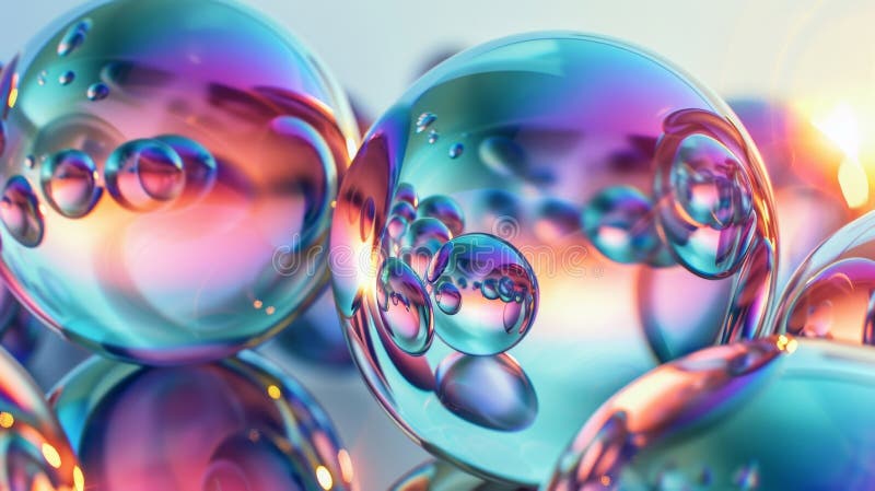 A Gathering of Spherical Forms Each Displaying a Breathtaking Gradient ...