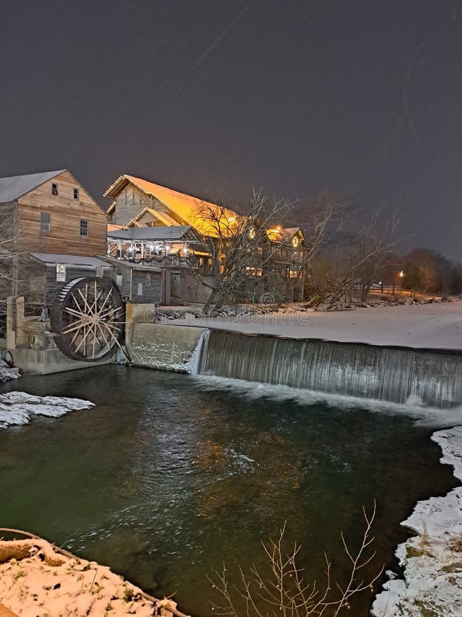 The Old Mill editorial stock image. Image of winter - 282689474