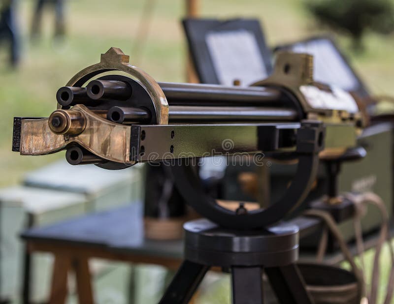 Gatling gun stock image. Image of gatling, military, machine - 25768727