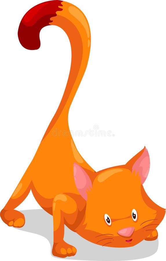 Gato ilustração do vetor. Ilustração de pata, cartoon - 21601484