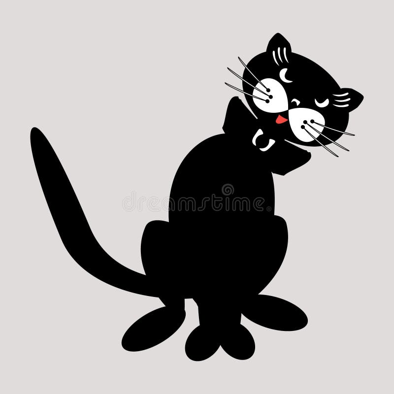 Gato3 ilustración del vector. Ilustración de animal - 224308128