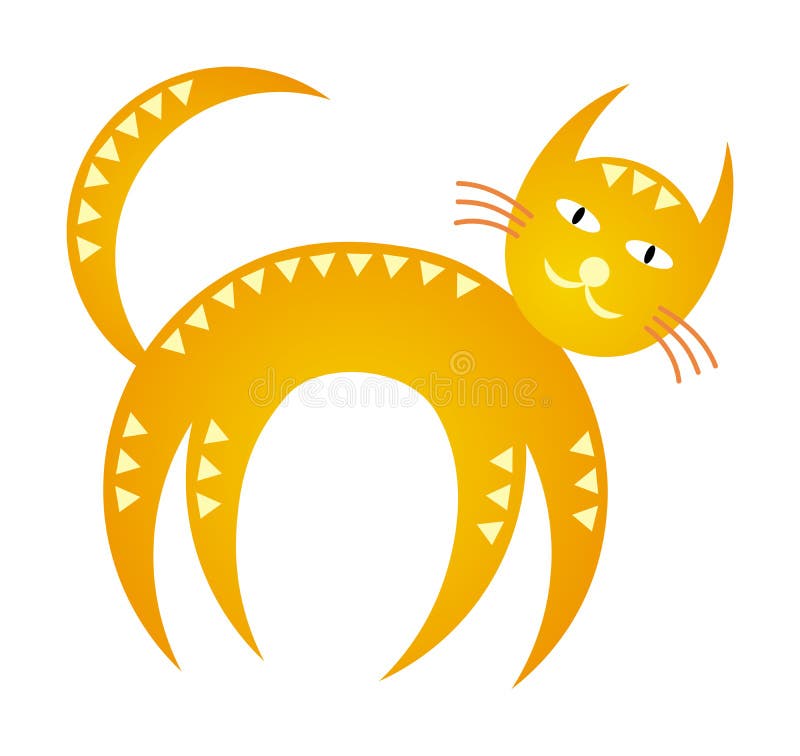 Gato Estilizado Ilustrações Vetores E Clipart De Stock 9 757 Stock