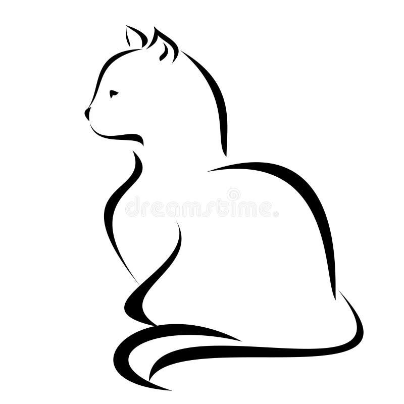 O Gato Estilizado Ilustração Do Vetor Ilustração De Estilizado 31464380