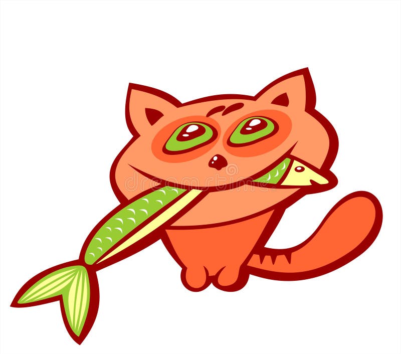 Pescados Con El Ejemplo De Los Dientes Ilustración del Vector ...