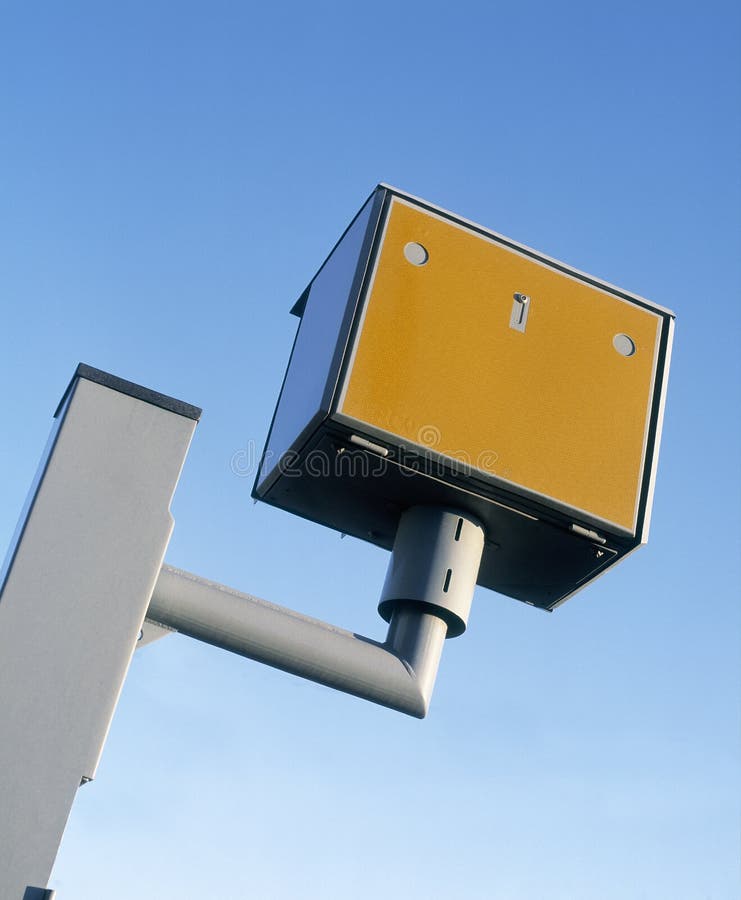 Gatso Speed Camera Against Blue Sky Stock Photo - Image of britain ...