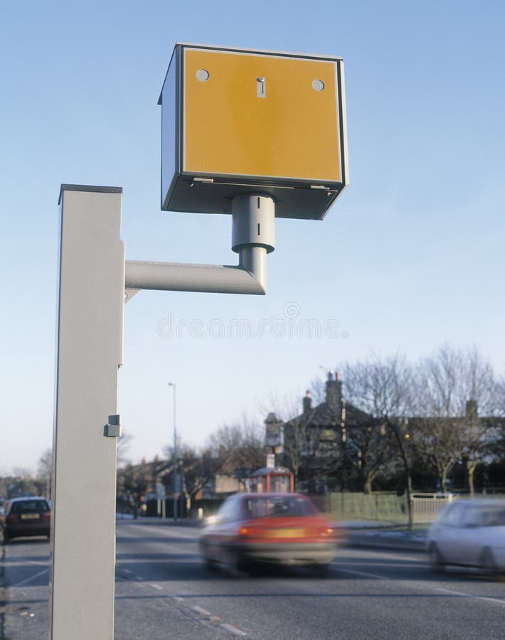 Gatso Speed Camera with Speeding Vehicles Stock Photo - Image of ...
