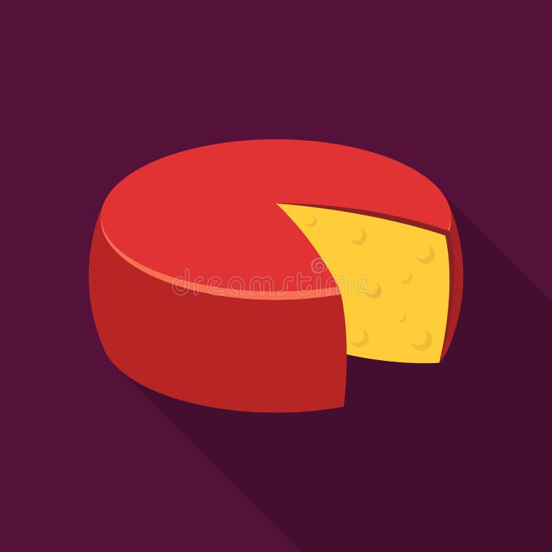 Gauda.Different Kinds of Cheese Single Icon in Black Style Vector ...