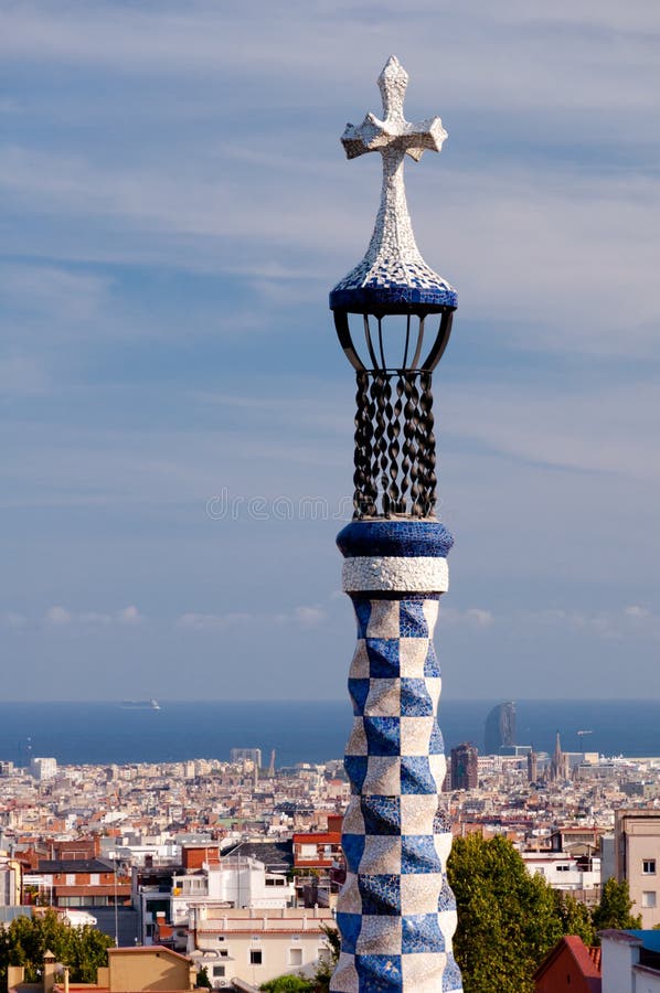 Gaudi cross in Barcelona editorial photo. Image of gaudi - 10997166