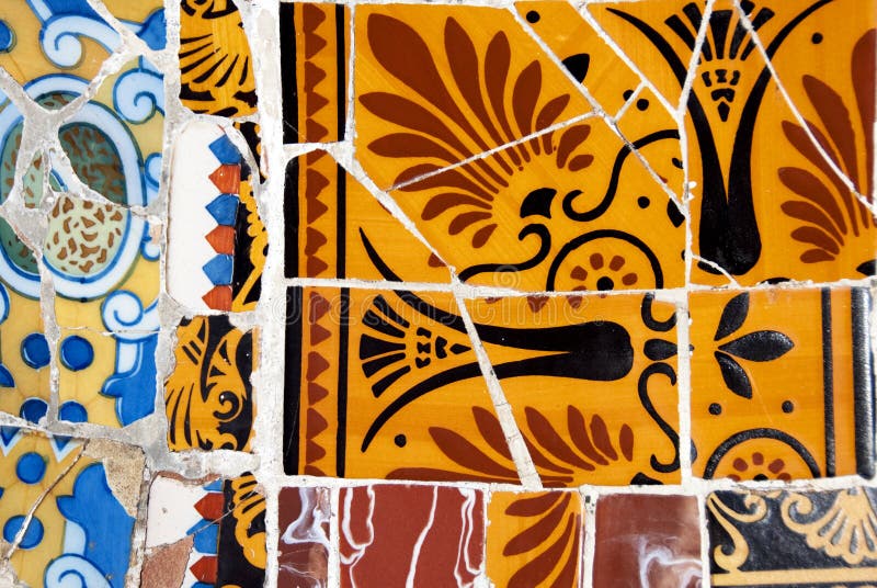 Gaudi Mosaic pattern stock image. Image of artist, concept - 12138587