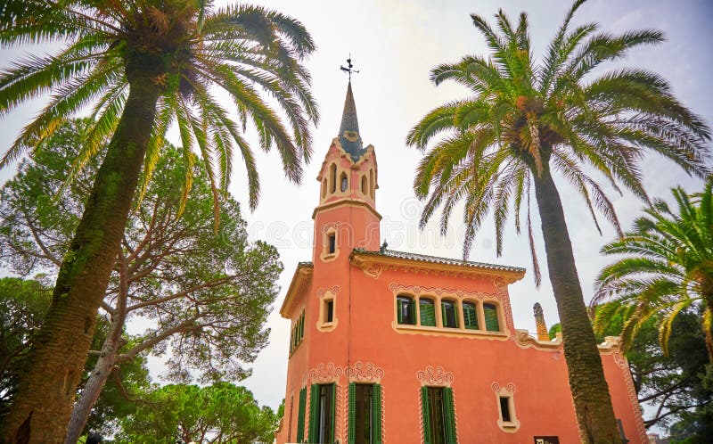 Gaudi Museum Barcelona Spain Stock Image - Image of skyline, travel ...
