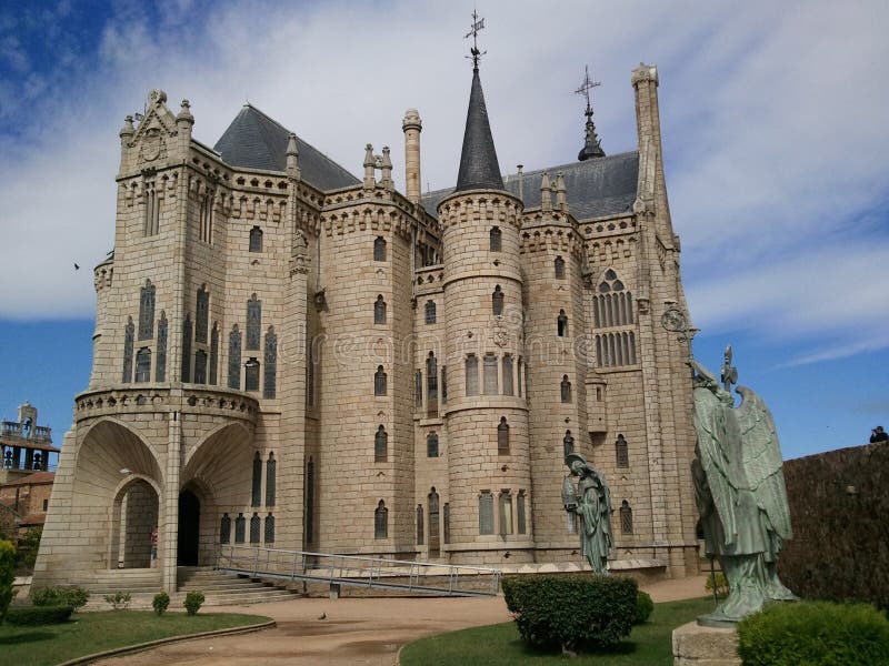 Gaudi palace stock photo. Image of leon, palace, castle - 50151020