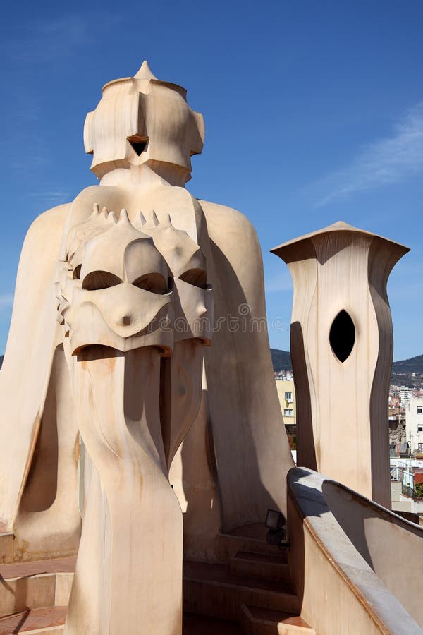 Gaudi sculpture editorial photography. Image of architecture - 17672857