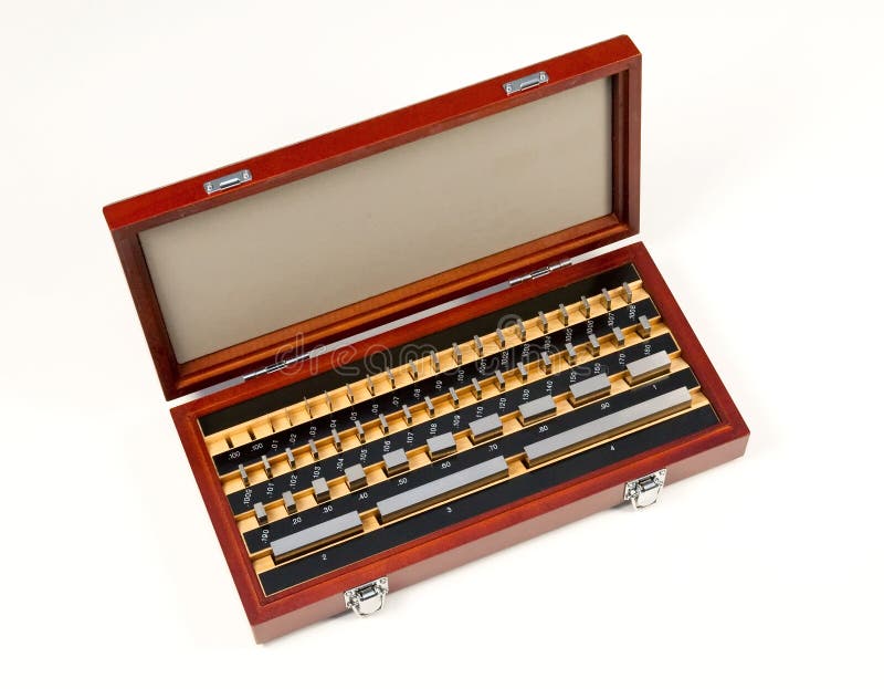 Gauge block set stock image. Image of micrometer, inspection - 37881149