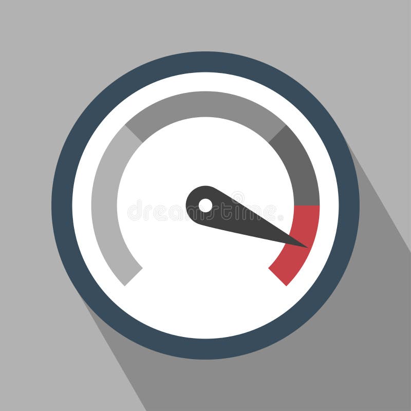 Gauge Icon Vector Flat Design Stock Vector - Illustration of icon ...