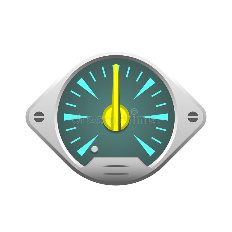 Gauge meter icon stock vector. Illustration of meter - 172313799
