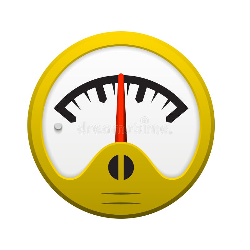 Gauge meter icon stock vector. Illustration of panel - 185166063