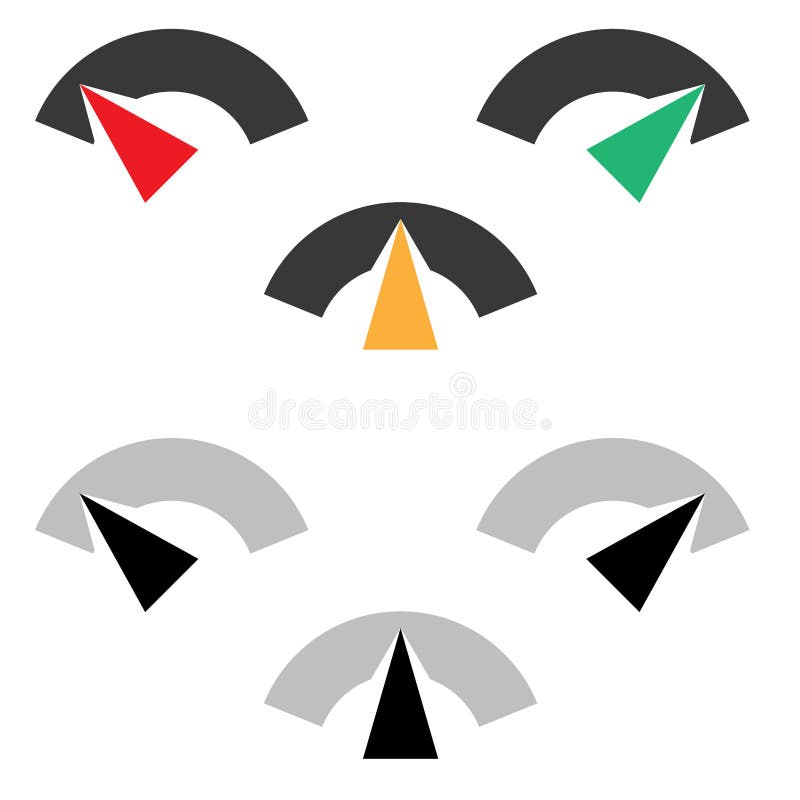 Gauge, Meter, Level and Progress Indicator Icon. Progression ...