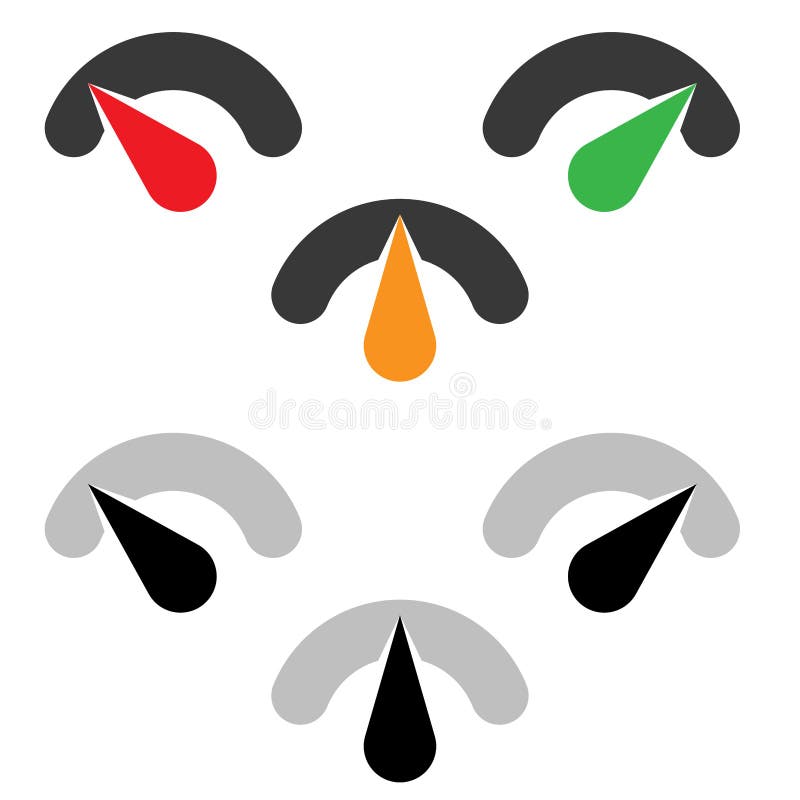 Gauge, Meter, Level and Progress Indicator Icon. Progression ...