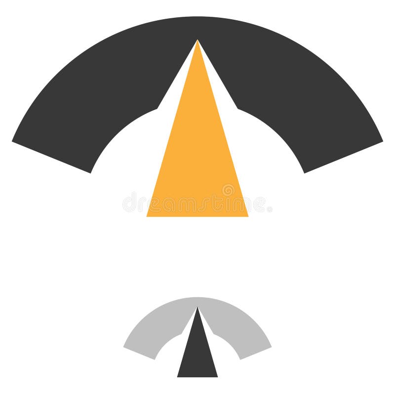 Gauge, Meter, Level and Progress Indicator Icon. Progression ...