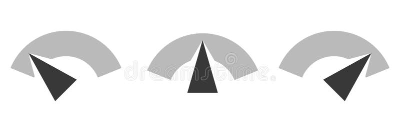 Gauge, Meter, Level and Progress Indicator Icon. Progression ...